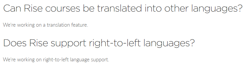 Articulate Rise Localization